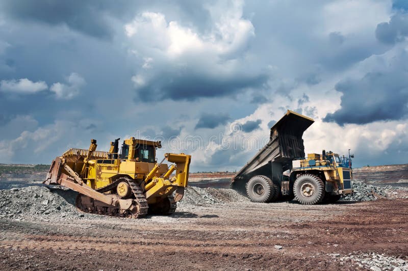 Opencast mine stock image. Image of industrial, excavation - 27467769