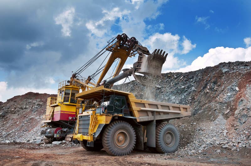 Opencast mine stock photo. Image of career, equipment - 27467924