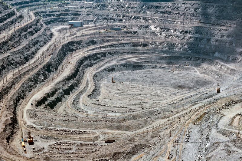 Opencast mine stock photo. Image of metal, mover, ecology - 27468280