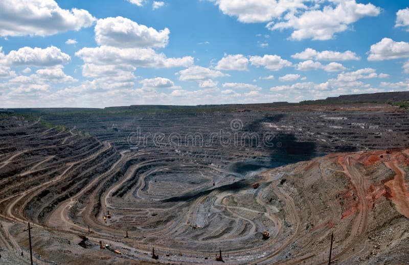 Opencast mine stock image. Image of iron, mover, layered - 27468367