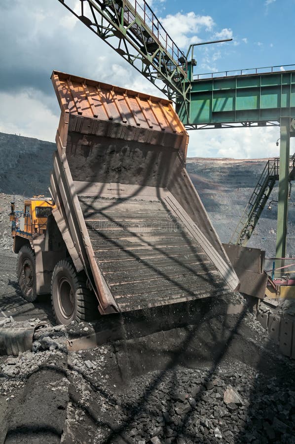 Opencast mine stock photo. Image of heavy, metal, construction - 31238006