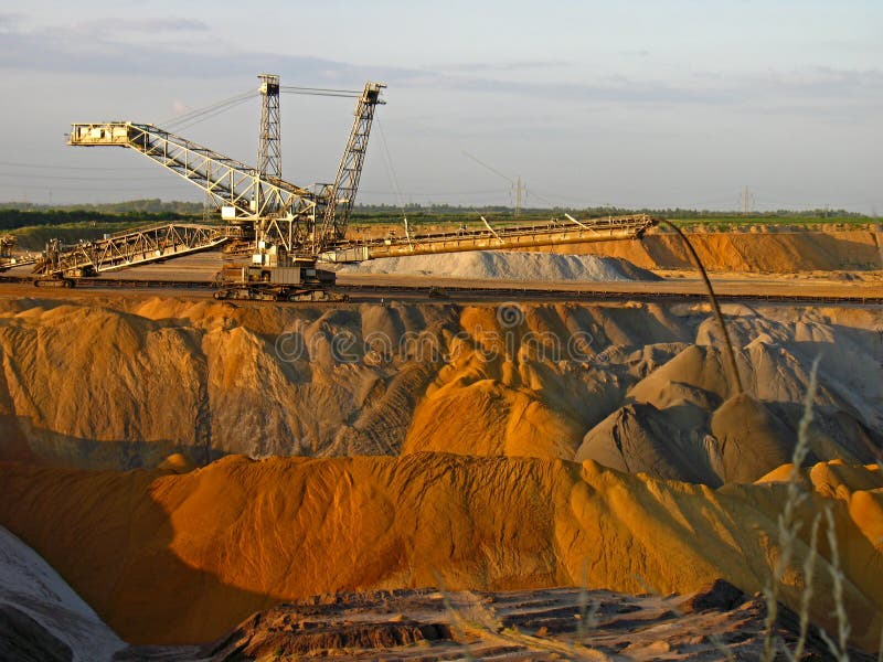 Opencast mining stock image. Image of mining, soil, excavator - 14109331