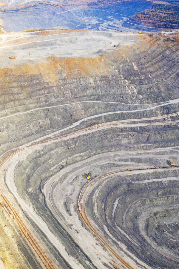 Opencast Mining of Iron Ore. Environmental Pollution Problems Stock ...