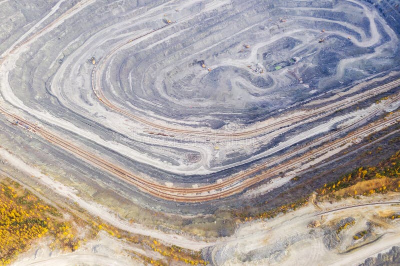 Opencast Mining of Iron Ore. Environmental Pollution Problems Stock ...