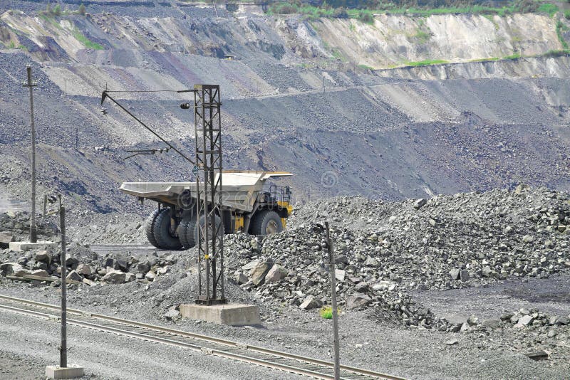 Opencast mining stock image. Image of mineral, geology - 50503999
