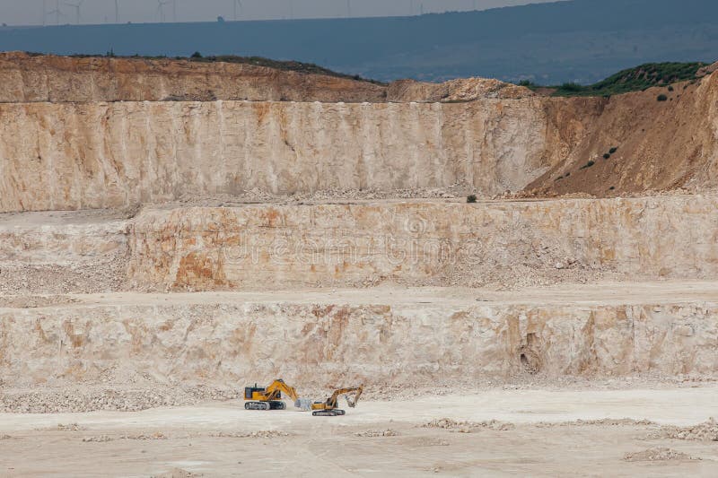 Opencast Mining Quarry. Stone Quarry Stock Photo - Image of ...