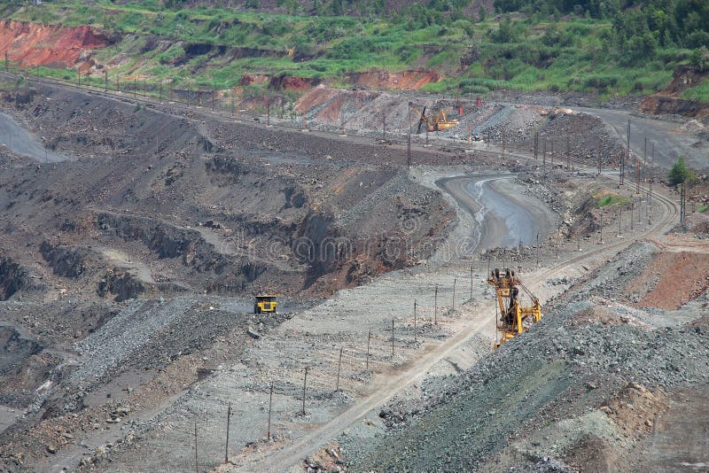 Opencast mining stock image. Image of outdoor, quarry - 52777785