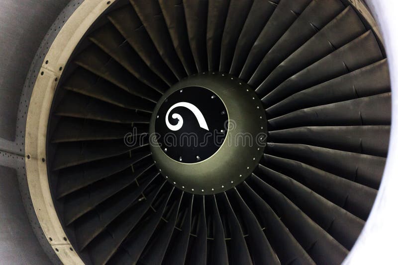 Opened aircraft engine stock image. Image of energy, maintenance - 3045265