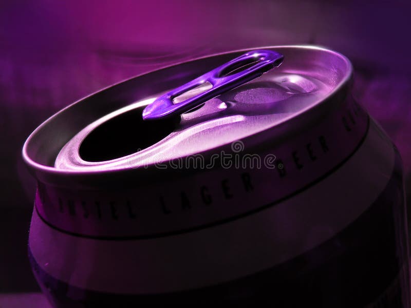 Opened Beer (coke) Can. Close Up. Stock Image - Image of dark, cool: 339117