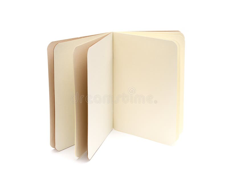Opened Blank Note Books - Soft Pages Texture Stock Photo - Image of ...