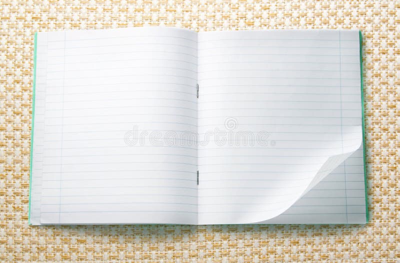 Opened blank notebook stock photo. Image of notebook - 59178382
