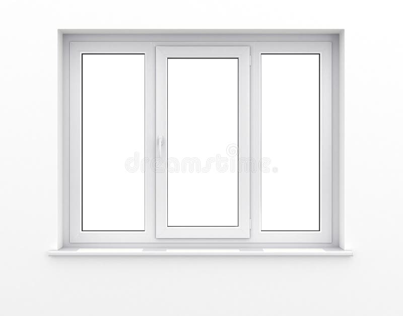 Blank Space Interior Wall With One Window In The Stock Illustration ...