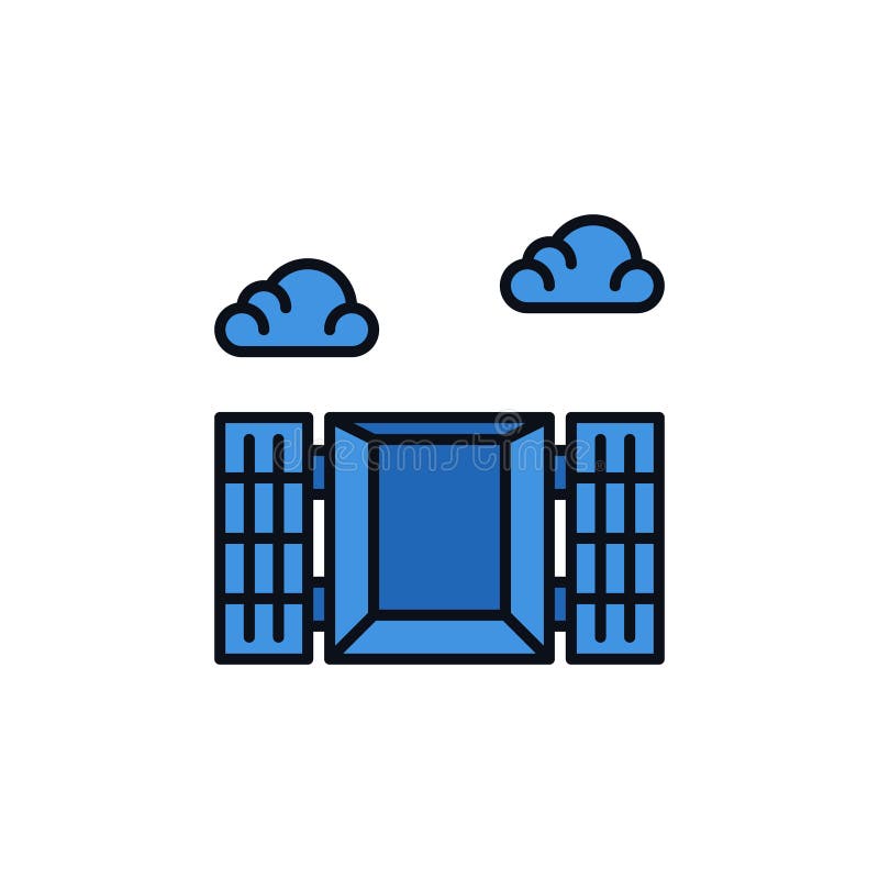 Opened Blue Freight Container Vector Shipping Concept Modern Icon Stock ...