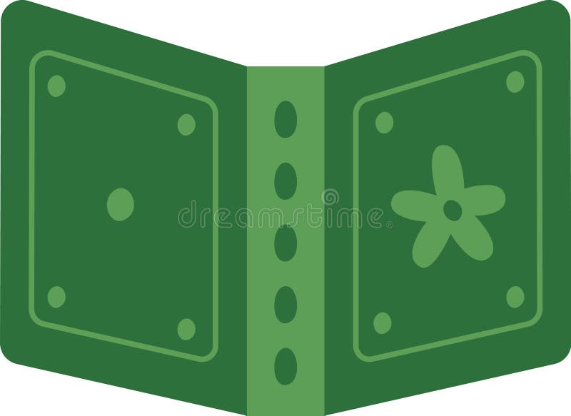 Opened Book Back stock vector. Illustration of literature - 290687064