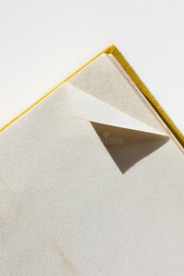 Opened Book with Dog-eared Page Stock Photo - Image of study, bent ...