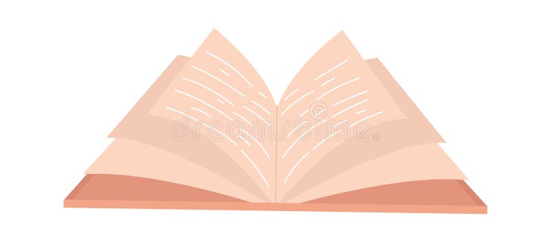 Opened Book Illustration stock vector. Illustration of design - 275525739