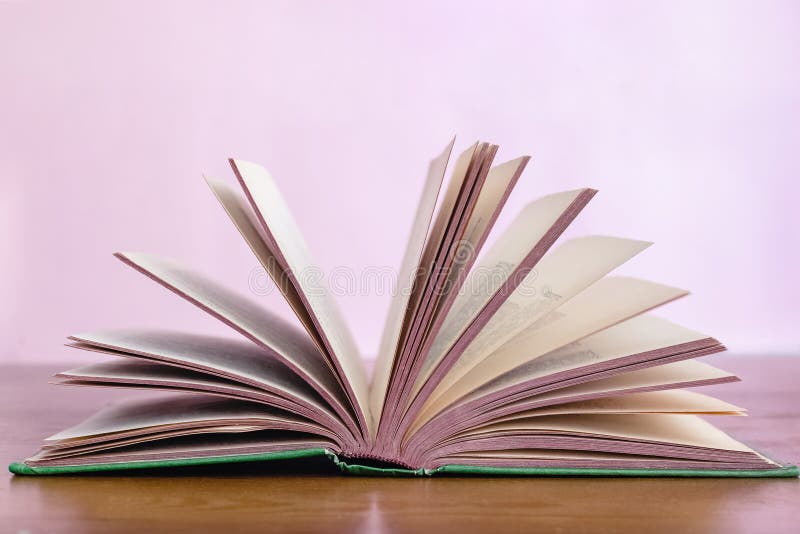 Opened Book with a Lot of Pages Stock Photo - Image of knowledge, close ...