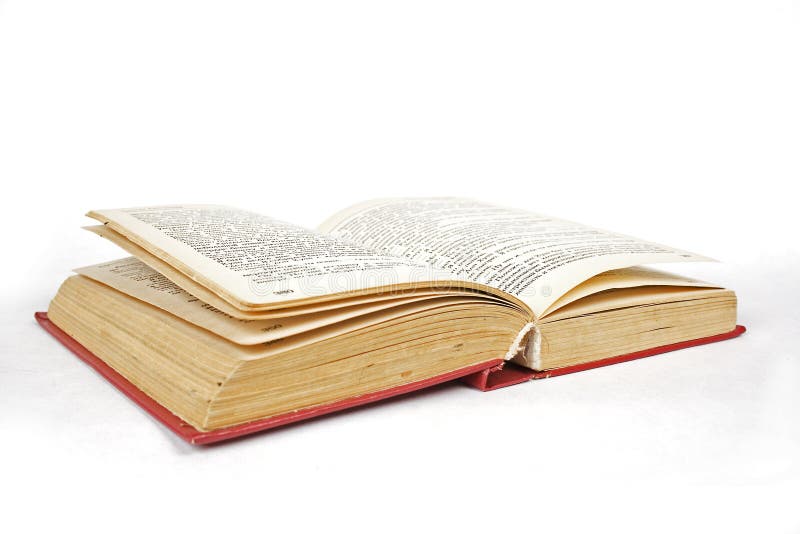 Opened book red hard cover stock image. Image of study - 14852117