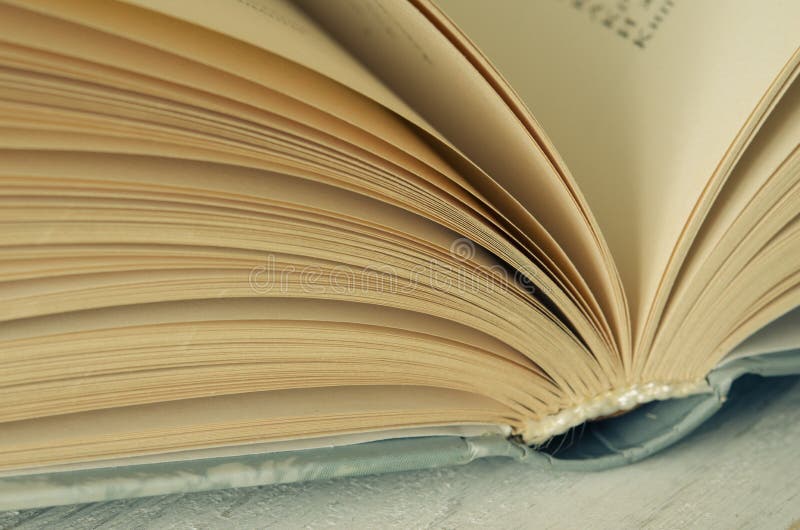 Opened Book. Sheets of an Open Book Close-up Stock Image - Image of ...