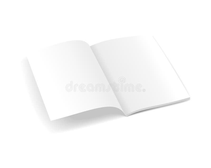 Opened book template stock vector. Illustration of realistic - 167646516