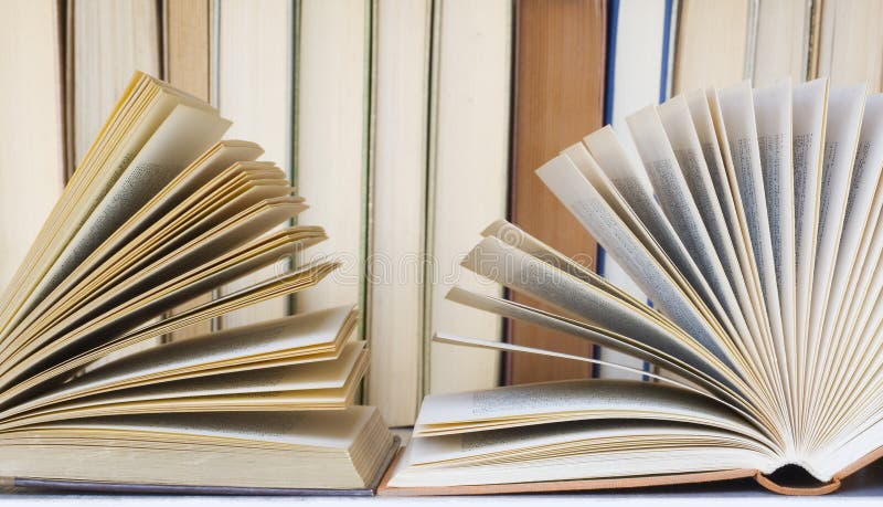 Opened books stock image. Image of bookshelf, read, open - 25871453