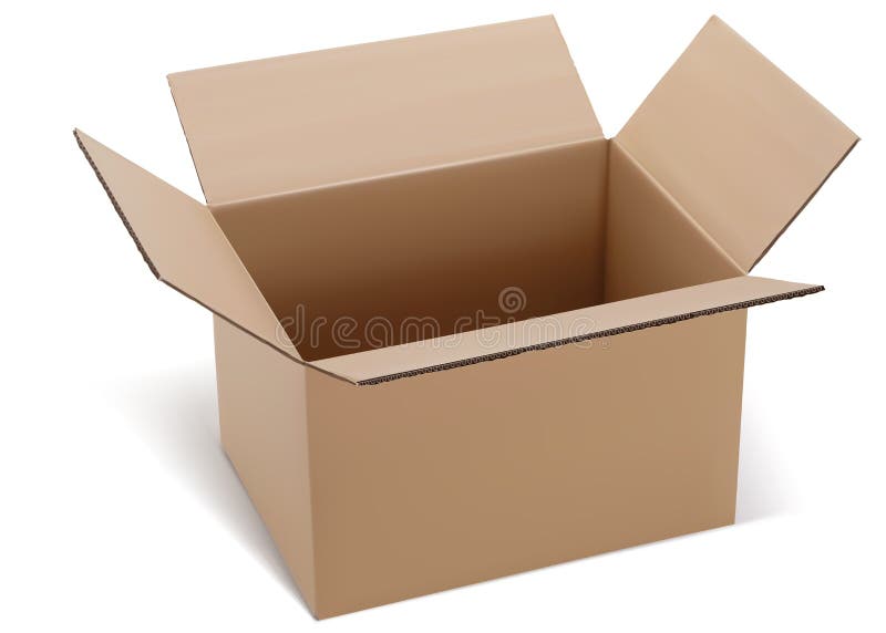 Opened Box. Vector Illustration Stock Vector - Illustration of storage ...