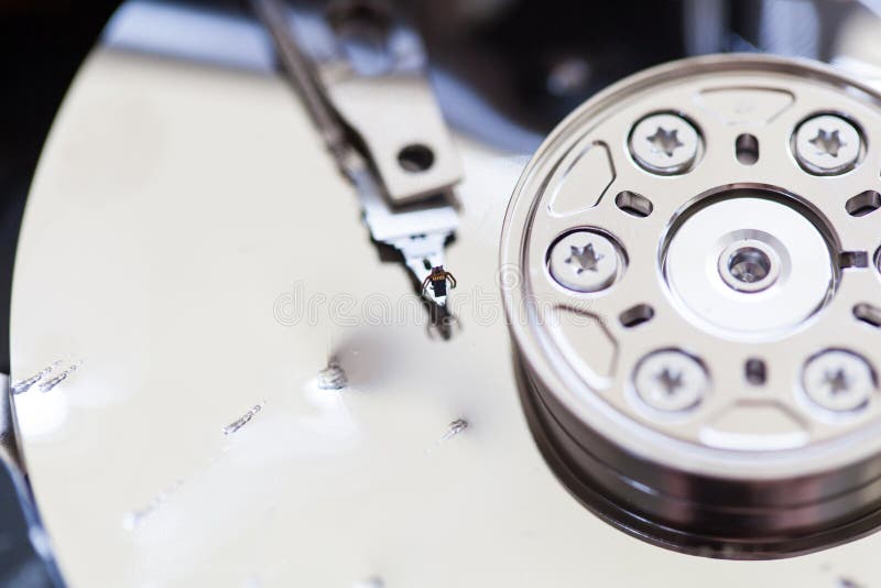 Opened and Broken the Hard Drive Stock Photo - Image of digital, memory ...