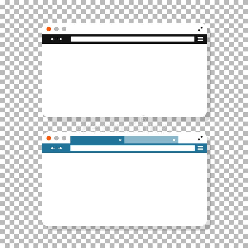 Opened Browser Vector Template with Search Tab. Vector Mockup Stock ...