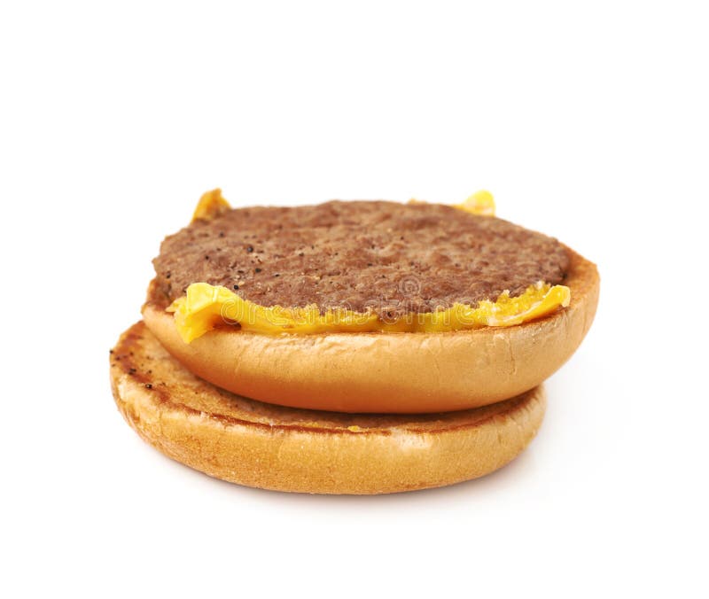Opened burger isolated stock photo. Image of grilled - 91977662