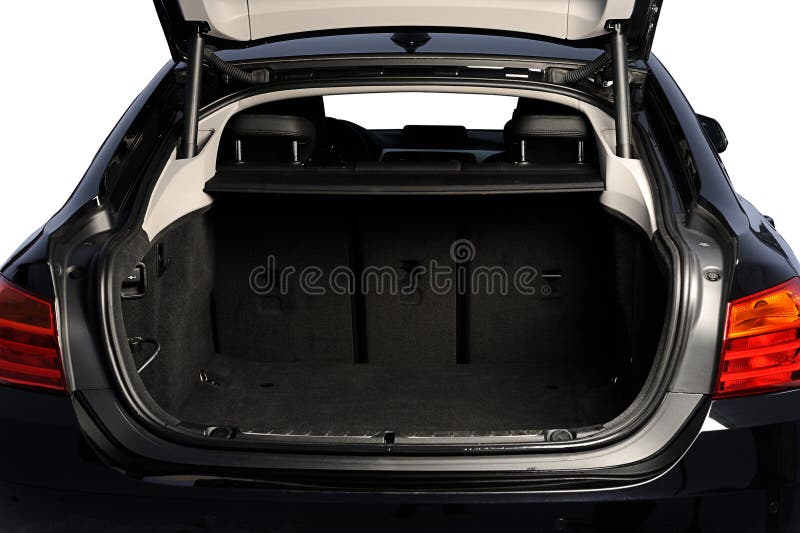 Open car trunk stock photo. Image of spacious, back, isolated - 4756274