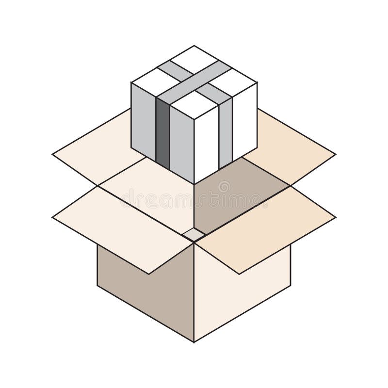 Cardboard Box Inside View Stock Illustrations – 492 Cardboard Box ...