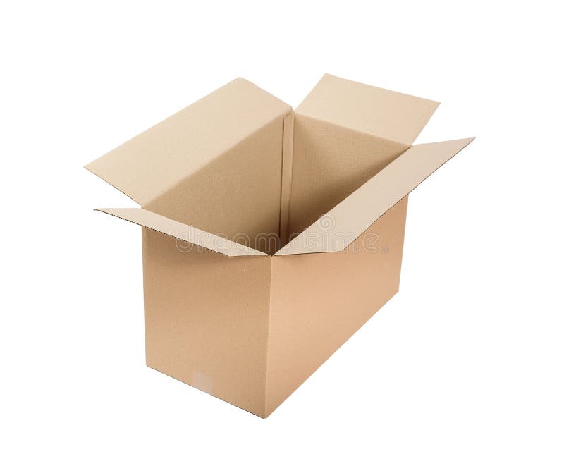 Opened cardboard box. stock photo. Image of card, paper - 82766866