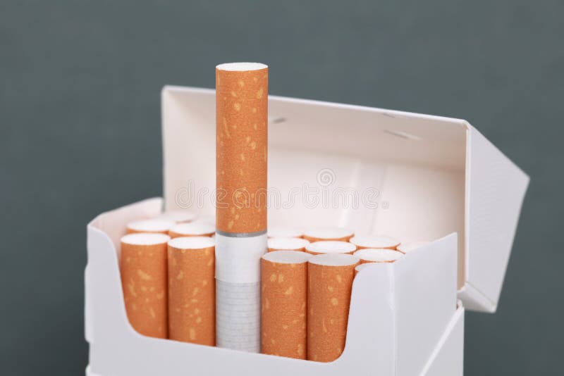 Opened cigarettes pack stock image. Image of package - 30852205