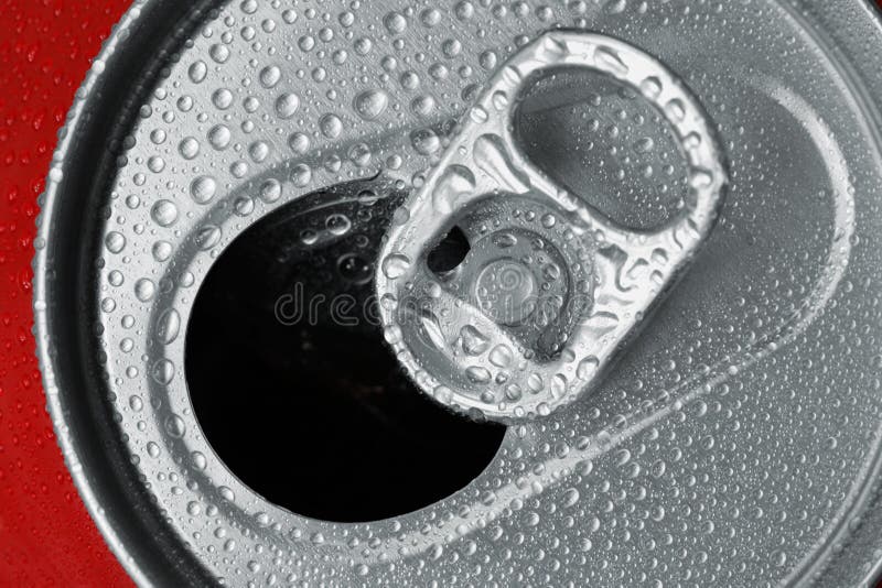 Opened cold drink tab stock photo. Image of canister, aluminum - 8209372