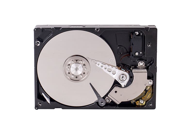 Opened Computer Hard Disc Drive Stock Image - Image of disc, diagnosis ...