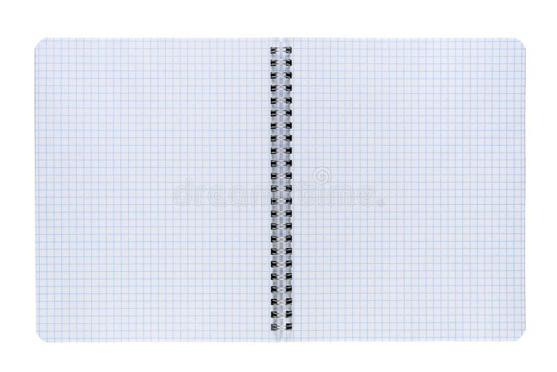 Opened copybook stock image. Image of white, paper, empty - 58178959