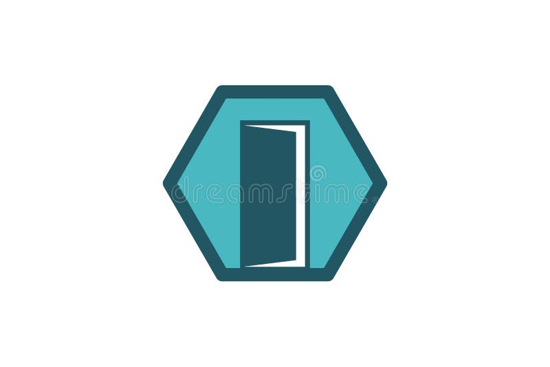 Opened Door Logo Designs Inspiration Isolated on White Background ...