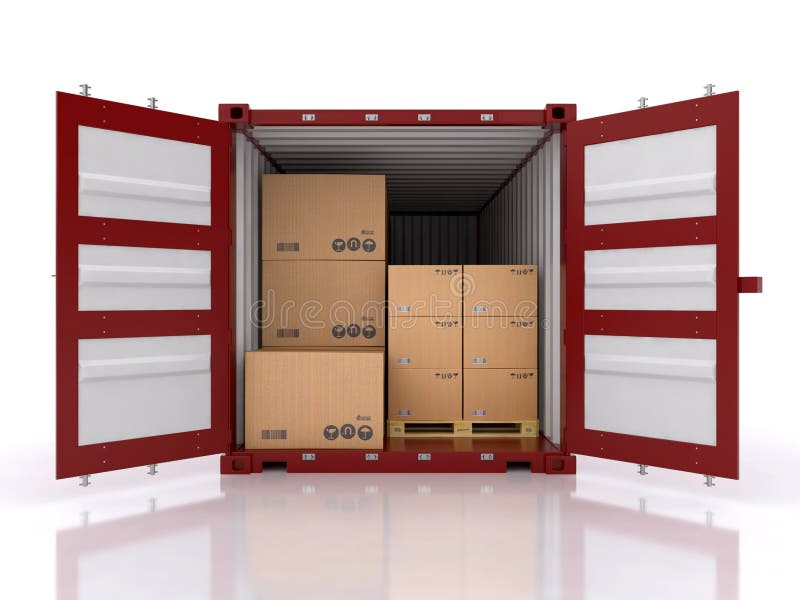 Opened Doors Ship Container Stock Illustrations – 2 Opened Doors Ship ...