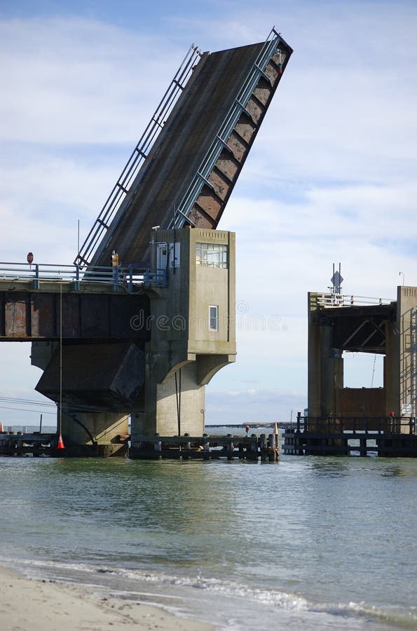 Opened Draw Bridge stock photo. Image of inlet, delay - 17580544