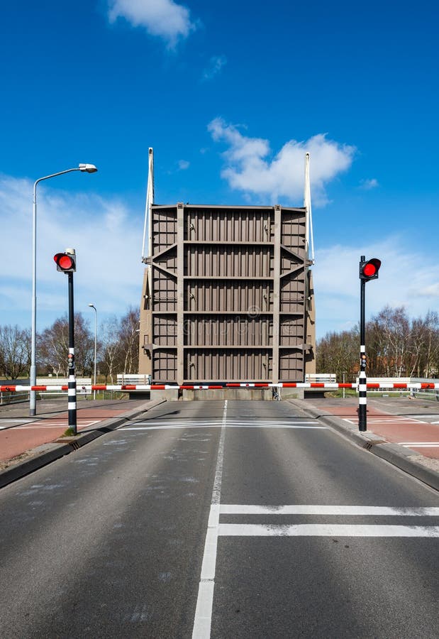 Opened Drawbridge Across a Canal Stock Photo - Image of drawbridge ...