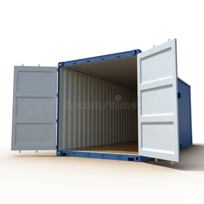 Blue Open Shipping Container Stock Illustrations – 2,214 Blue Open ...