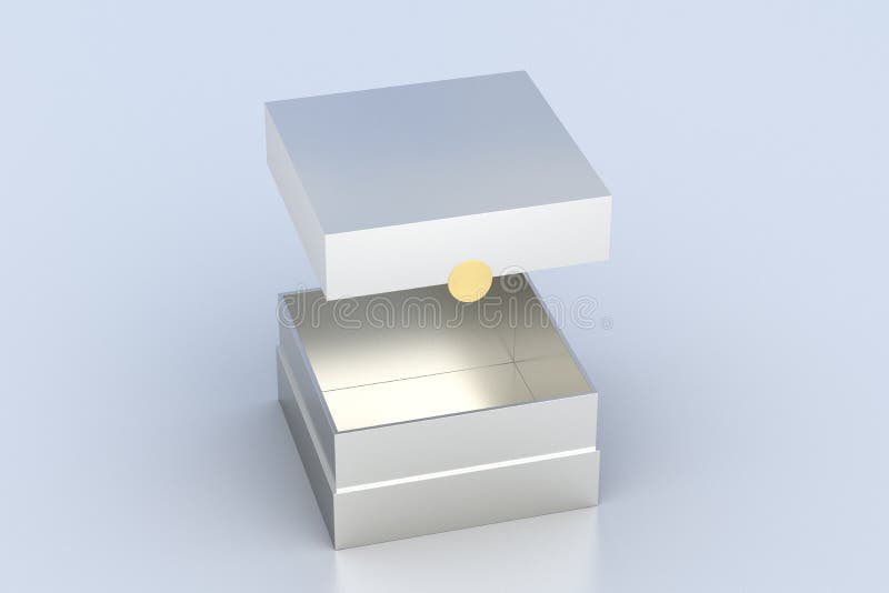 Opened empty box stock illustration. Illustration of background - 187099787