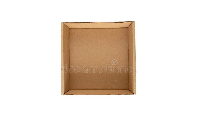 Square cardboard box stock photo. Image of object, blank - 29889354