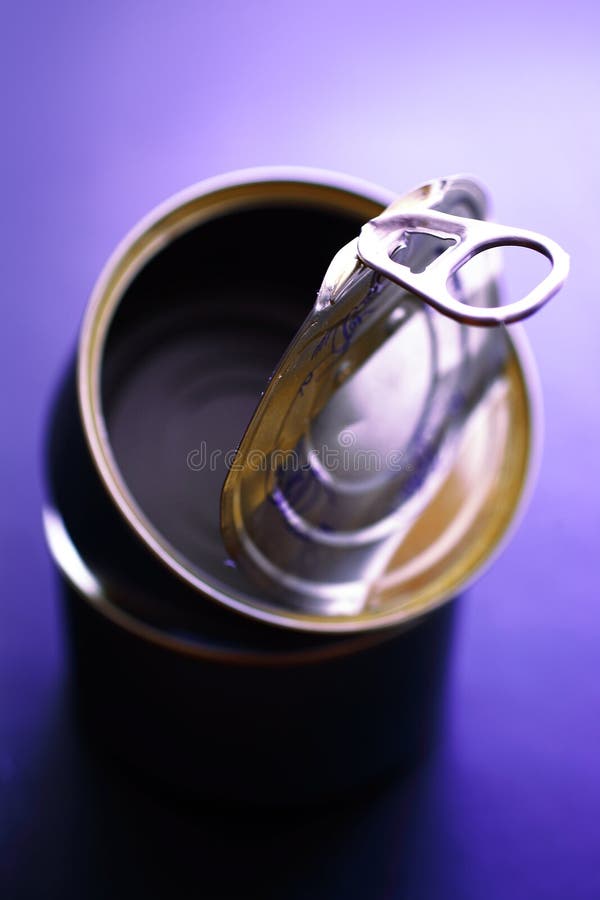 Opened empty can stock photo. Image of empty, open, dark - 7663258