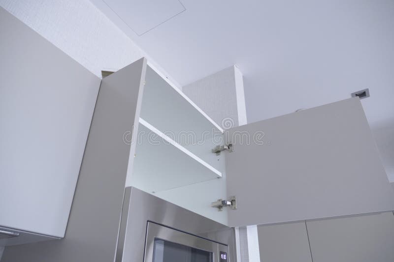 A Opened Empty Kitchen Drawer Stock Image - Image of inspiration ...