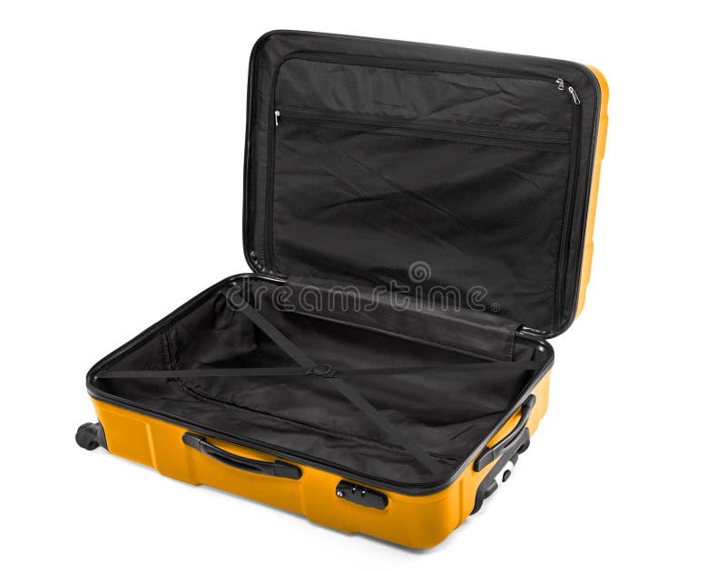Opened empty suitcase stock image. Image of packing - 176355831