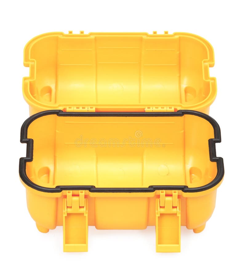 Empty Red Toolbox stock photo. Image of toolbox, hinges - 19206318