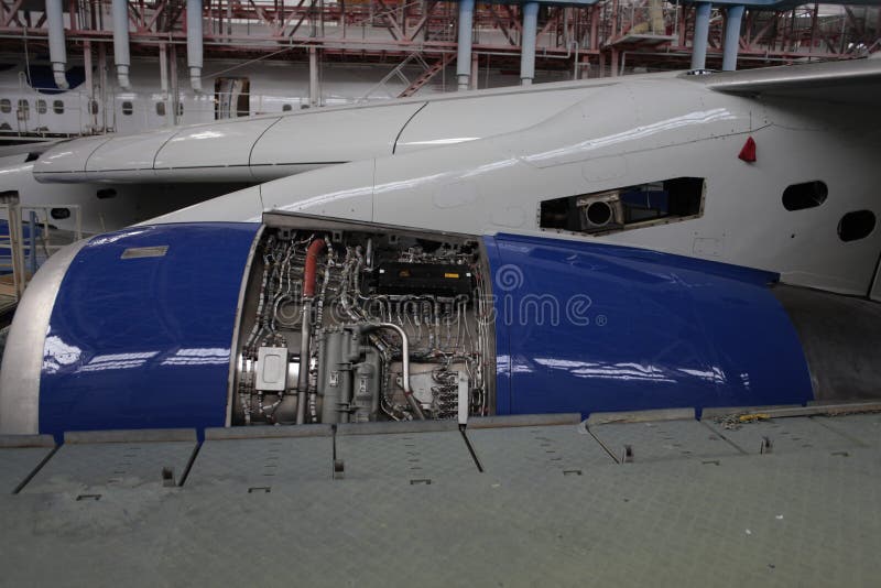 Opened Engine Rolls&Royce Rb211 Stock Image - Image of repair, china ...