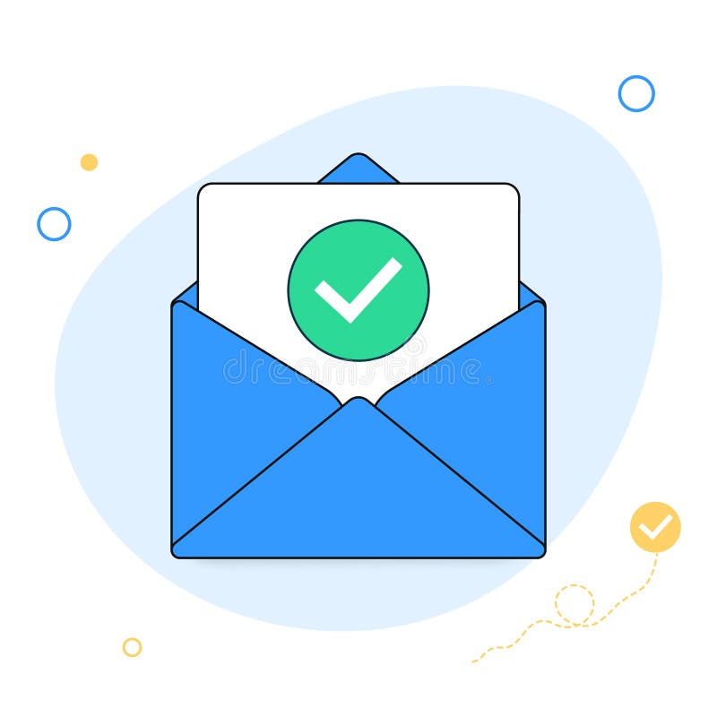 Email Confirmation Line Icon Stock Illustrations – 414 Email ...