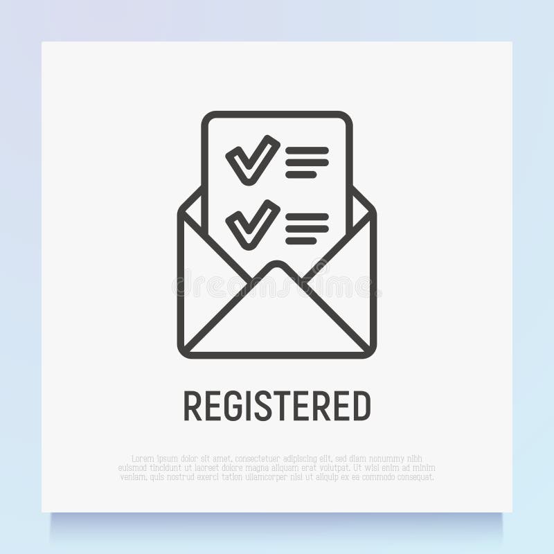 Email Confirmation Line Icon Stock Illustrations – 414 Email ...